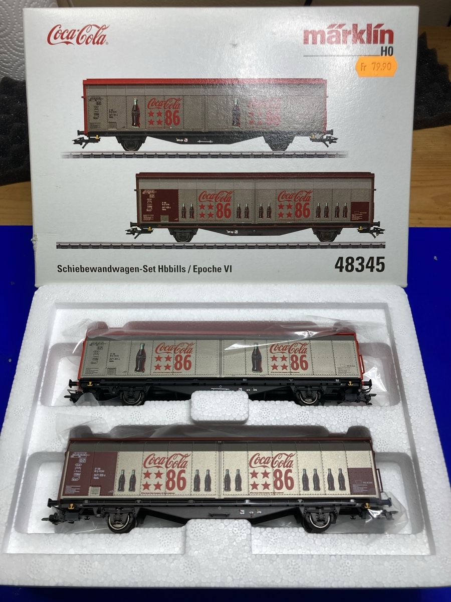 2 er Set Märklin Coca Cola Wagen 48345 (Neu und originalverpackt) in Niederbipp für CHF 52 – mit ...