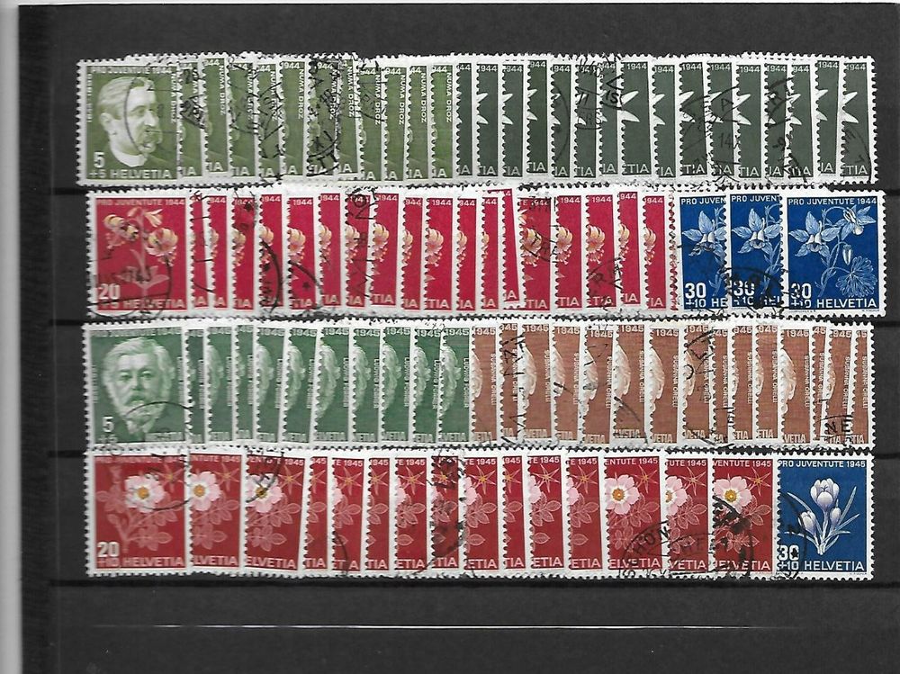 PJ gest. Restlot 1944 + 1945 Kat: CHF 110.- (Gebraucht) in Basel für CHF 2 – mit Lieferung auf ...