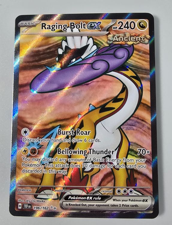 Carte Pokémon Raging-Bolt ex 196/162 (Neu (gemäss Beschreibung)) in ...
