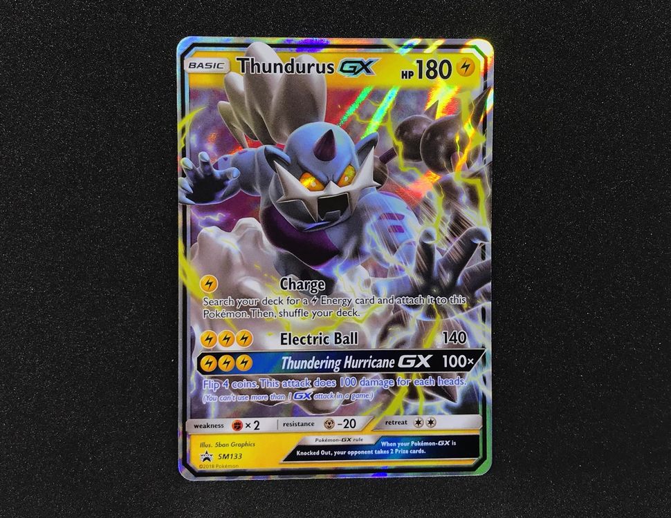 Thundurus GX Full Art - Carte Pokemon (Neuf (Voir description)) à pour ...