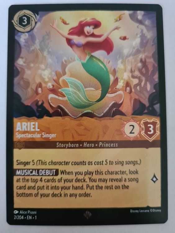 Lorcana, Ariel - Spectacular Singer, FOIL, 002 | Kaufen auf Ricardo