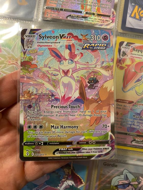 Pokémon Sylveon V Max altArt evolving skies (Neu (gemäss Beschreibung ...