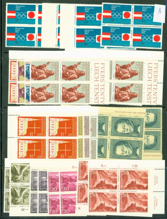 Riesen Viererblock Slg. Liechtenstein 6 Seiten (AX487) (Neu (gemäss Beschreibung)) in Seuzach ...