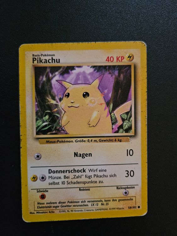 Pikachu base set (Gebraucht) in männedorf für CHF 0.5 – mit Lieferung ...