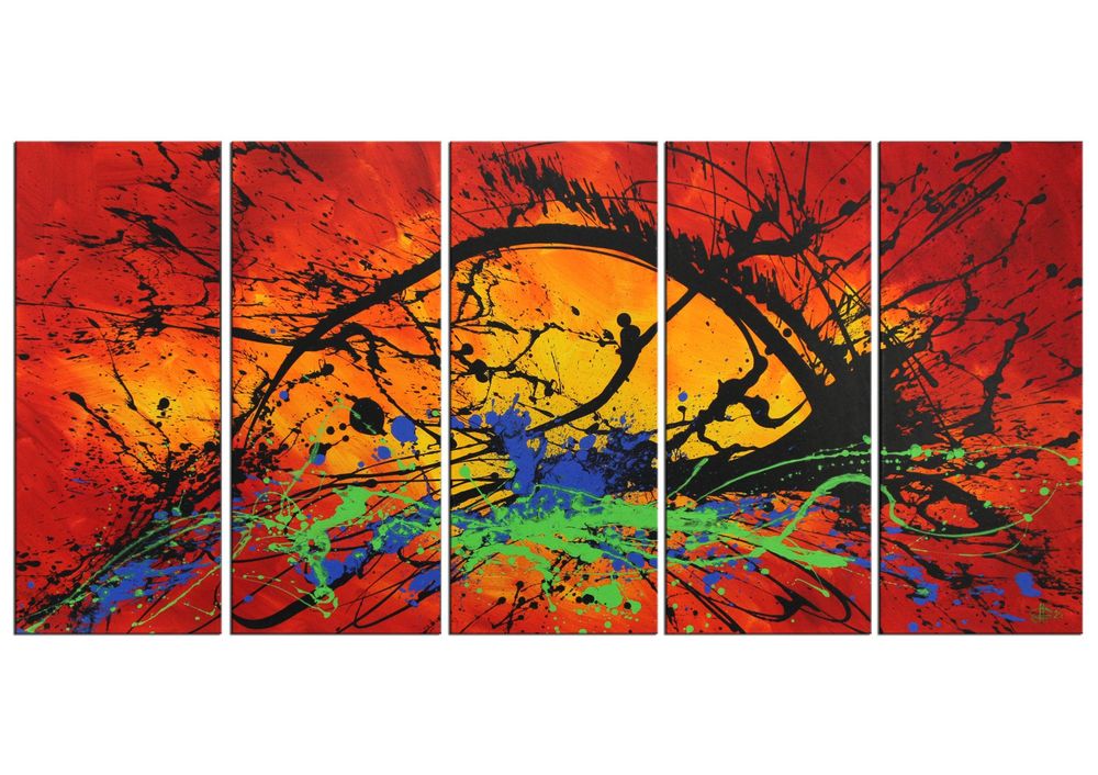 Gemälde KOSMISCHE ERUPTION II Kunst Bilder Malerei, G. Hung | Acheter sur Ricardo