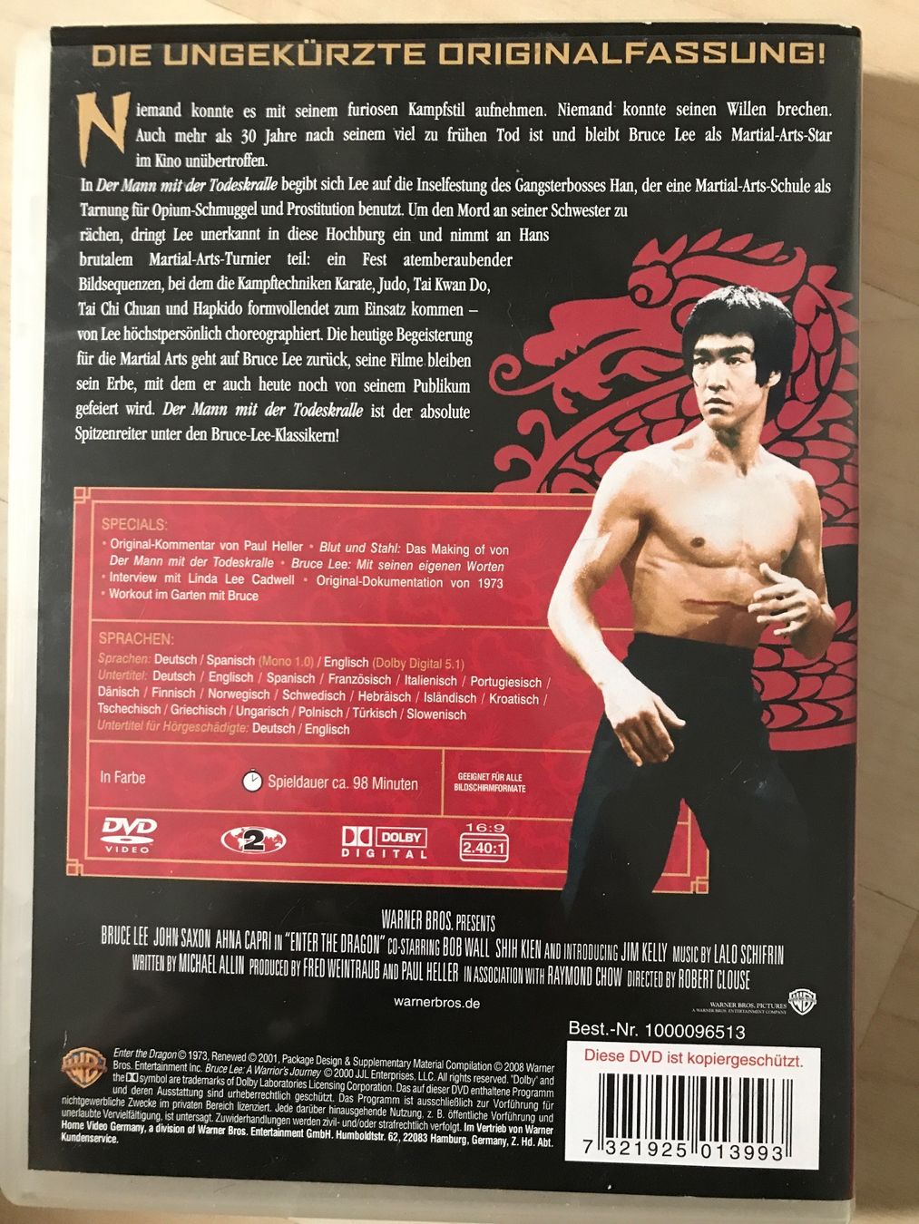 Bruce Lee: Der Mann mit der Todeskralle - Top Zustand! (Gebraucht) in ...