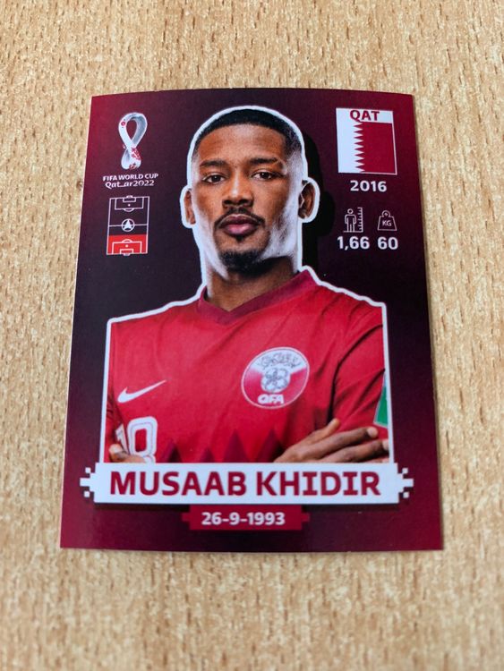 Panini WM 2022 Musaab Khidir QAT 8 (Gebraucht) in Reinach BL für CHF 0. ...
