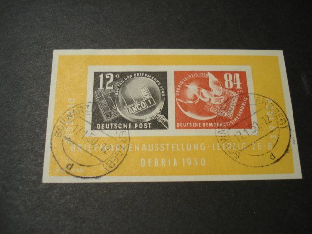 DDR Block Tag der Briefmarke 1950, o | Kaufen auf Ricardo