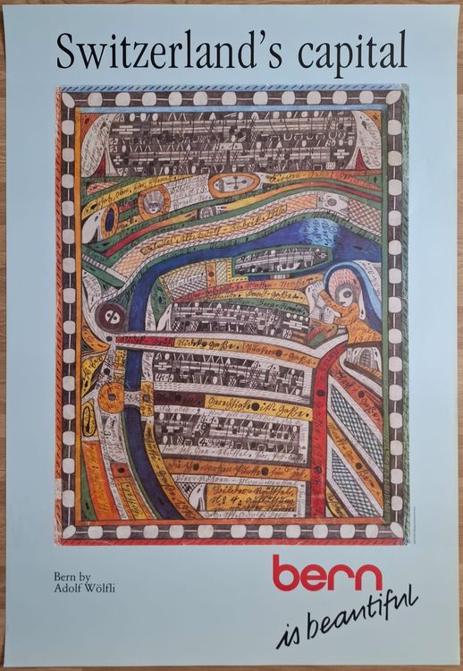 Adolf Wölfli Original Poster «Bern is beautiful, Switzerland (Gebraucht ...