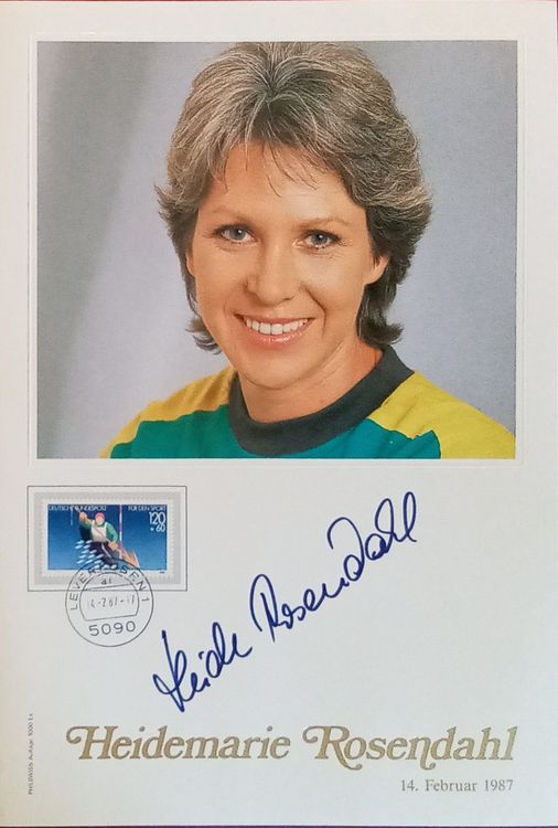 Heidemarie Rosendahl 1947- Autogramm Sammelkarte 18x26cm (Gebraucht) in ...