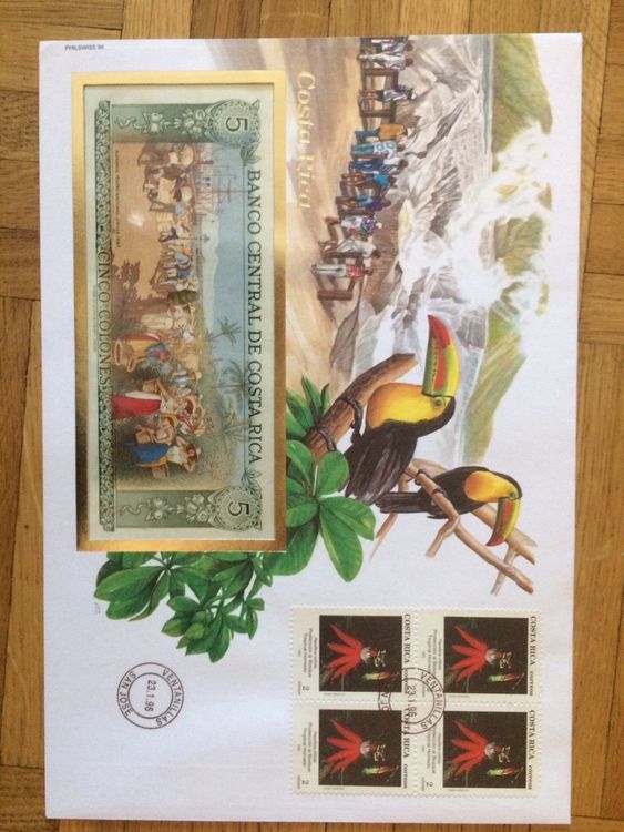 Banknotenbrief Costa Rica (Neu und originalverpackt) in Muralto für CHF 6.25 – mit Lieferung auf ...