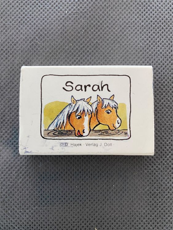 Stempel „Sarah“, ca 3x2 cm (Gebraucht) in Trachslau für CHF 2 – mit ...