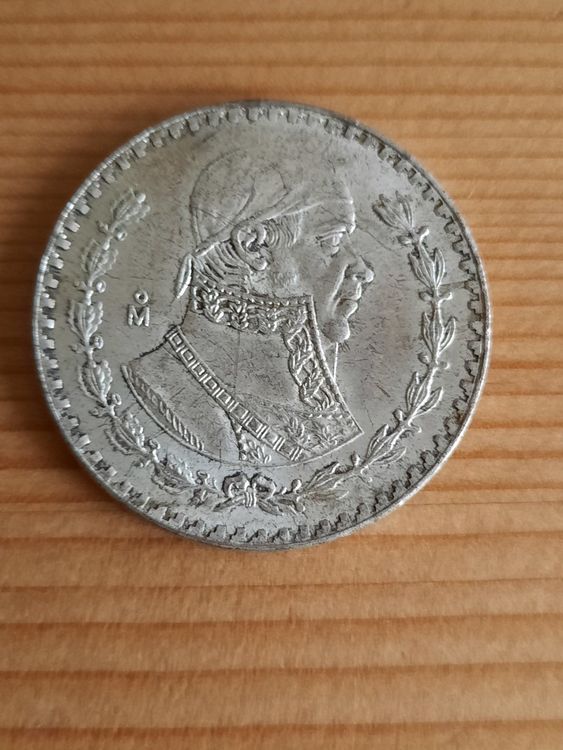 1 Peso 1958 Mexiko 16 gr. Silber Zustand gemäss Bilder (Gebraucht) in Oberuzwil für CHF 5 – mit ...