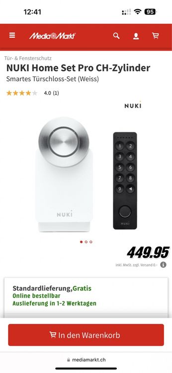 Nuki smart Home (Neu und originalverpackt) in Aesch BL für CHF 305 – mit Lieferung auf Ricardo ...