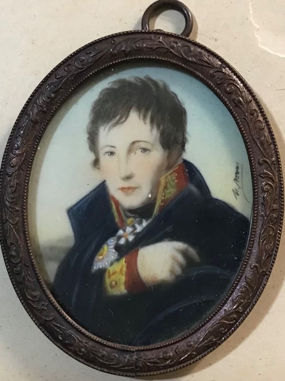 Antike Miniature Gemälde von eine Person Unleserlich Signier (Gebraucht) in Root für CHF 190 ...