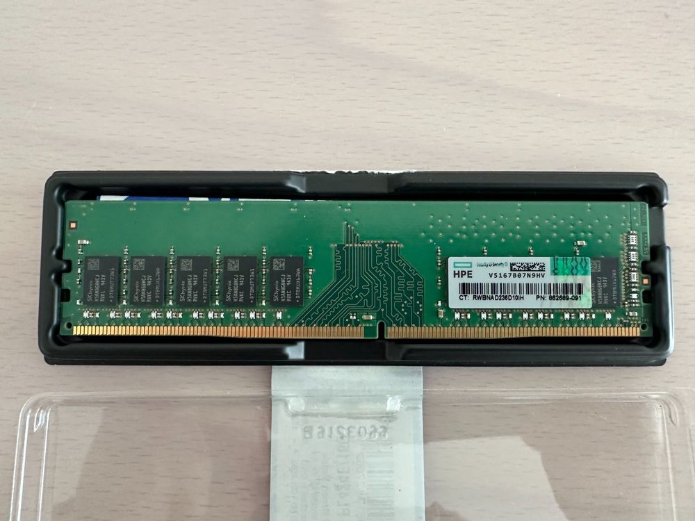 HPE 8GB (1 x 8GB) Single Rank x8 DDR4-2400 (Gebraucht) in Zumikon für CHF 1 – nur Abholung auf ...