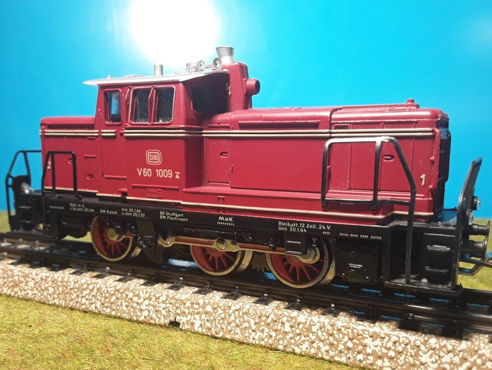 Märklin 3065 Rangier Lokomotive V60 aut. Kupplung _ Spur H0 (Gebraucht ...