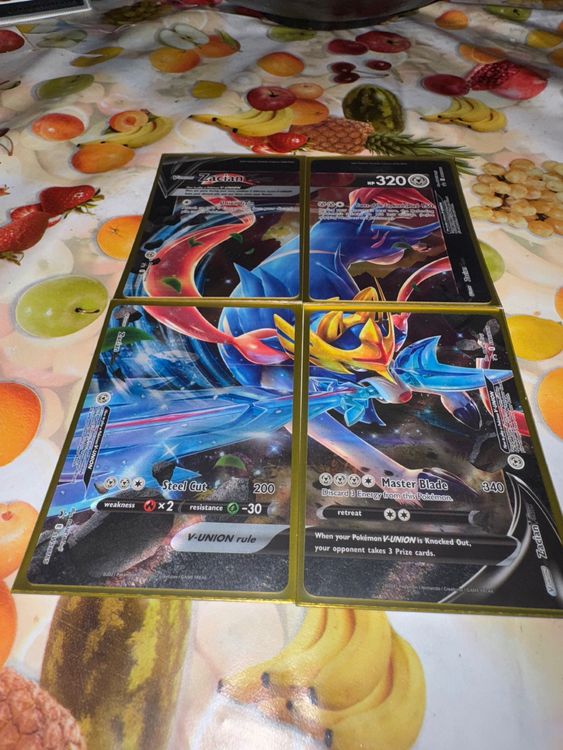Seltene Zacian V-UNION 4 Teilige Pokemon Karte Set | Kaufen auf Ricardo
