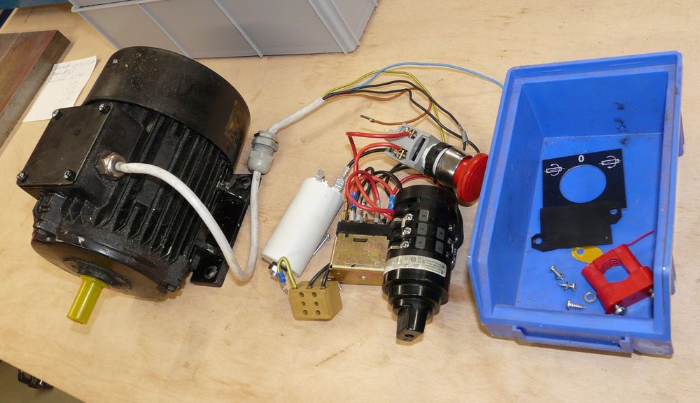 EMCO Compact-8 Motor incl. Schaltern und Verkabelung (Gebraucht) in für ...