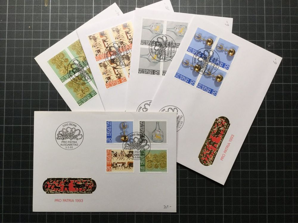 FDC Pro Patria Volkskunst aus der Schweiz II 1993 ET (Neu (gemäss Beschreibung)) in ...