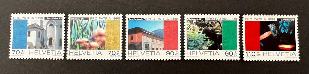 Briefmarken Pro Patria Kulturgüter und Landschaften (3) 1998 | Kaufen auf Ricardo