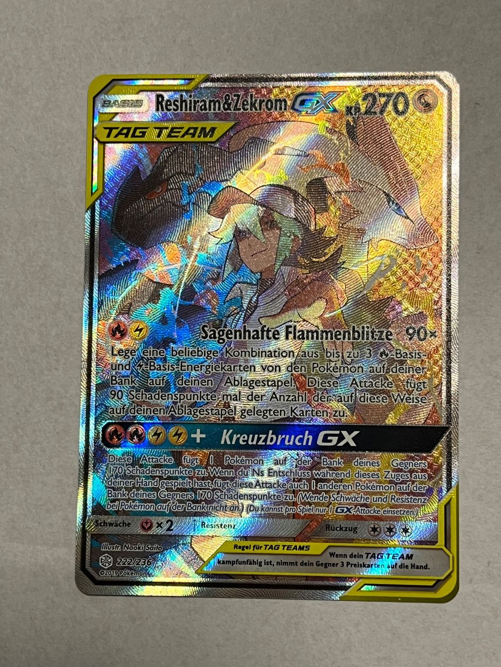 Reshiram&Zekrom GX Tag Team 222/236 Pokémon (Gebraucht) in Winterthur ...
