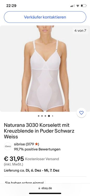 Body Naturana 80B Mieder (Gebraucht) in Aarau für CHF 9 – mit Lieferung auf Ricardo kaufen