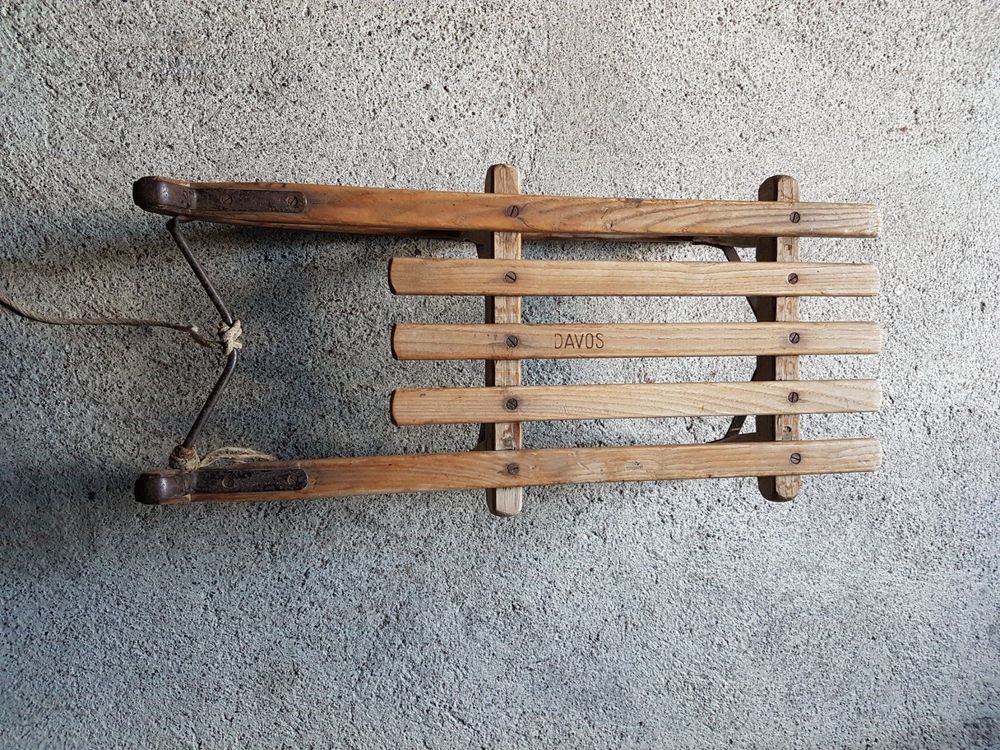 Alter Holzschlitten (Davoser) | Kaufen auf Ricardo