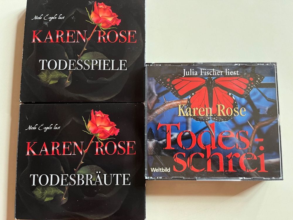 spannende komplette Krimitrilogie von Karen Rose als Hörbuch (Gebraucht) in Erlenbach i.S. für ...
