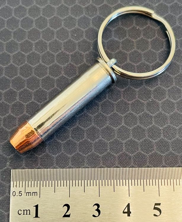 Schlüsselanhänger Patrone 357 Magnum Hollow Key Chain Bullet (Neu und ...