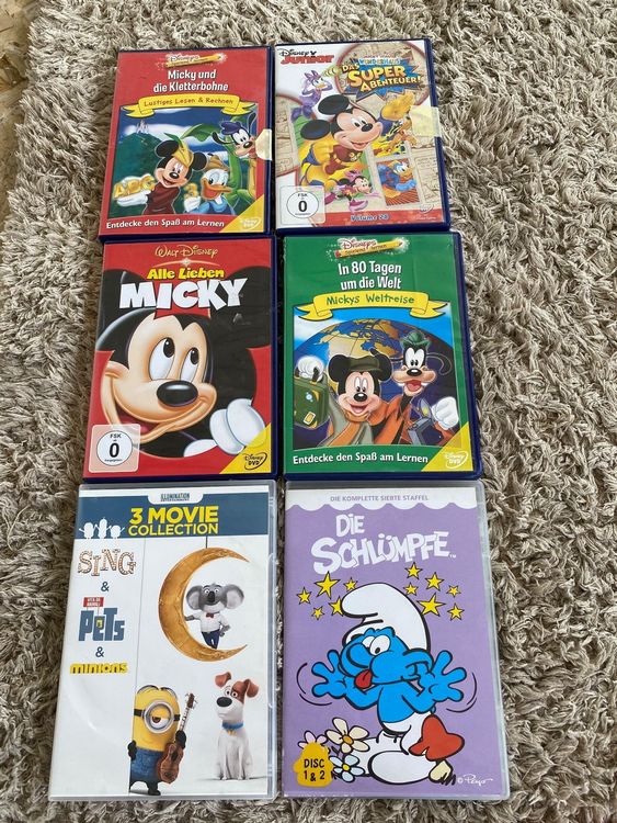 Set aus 6 DVD's mit Kinderfilmen und Cartoons | Kaufen auf Ricardo