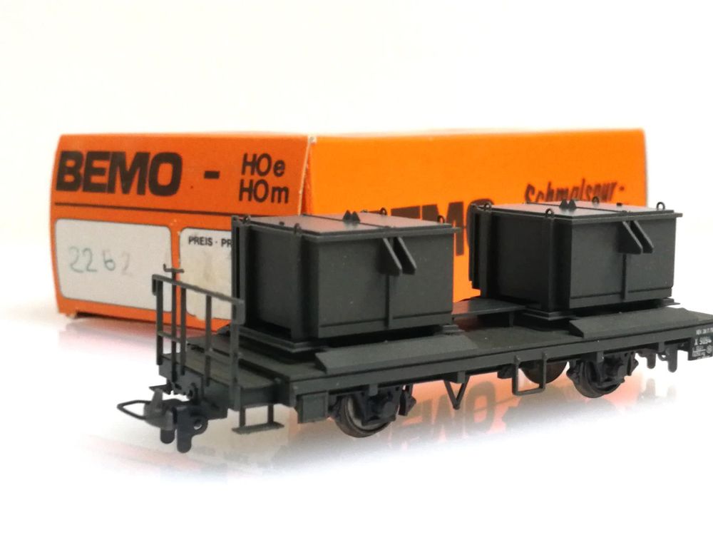 BEMO "RhB Kehrichtbehältertragwagen" | Kaufen auf Ricardo