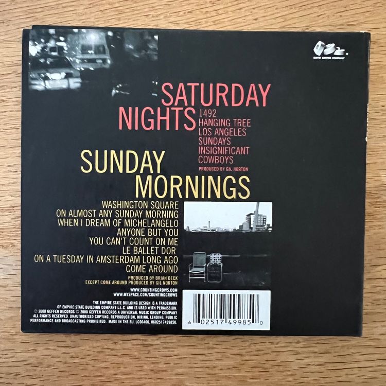 Counting Crows - Saturday Nights & Sunday Mornings / CD Digi (Gebraucht ...