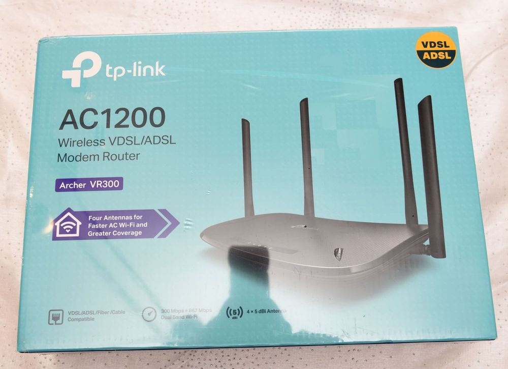TP-LINK AC1200 Wireless VDSL/ADSL Modem Router (Archer VR300 (Neu ...
