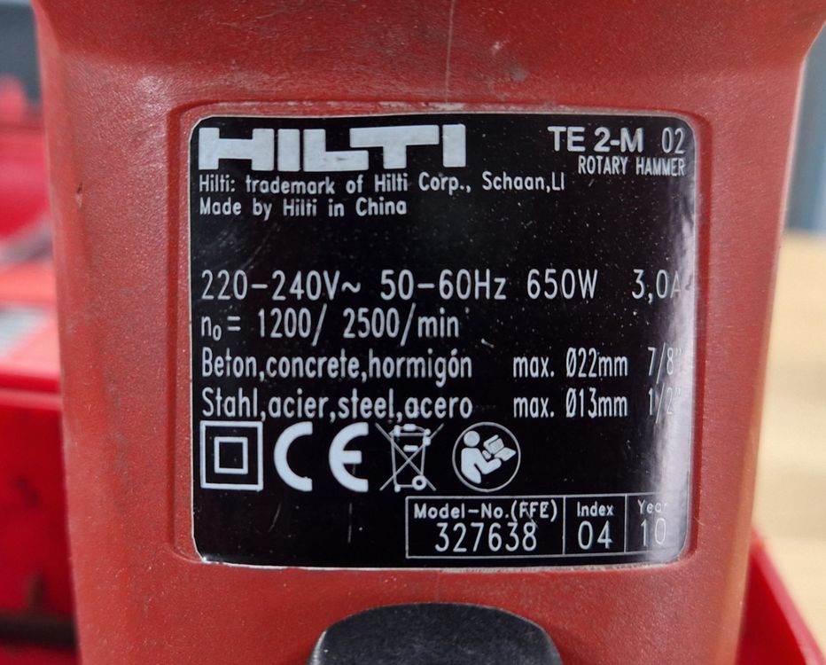 Hilti Bohrhammer TE 2-M | Kaufen auf Ricardo