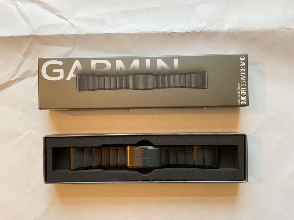 Garmin QuickFit 26 mm, Carbon Gray DLC Titanium | Kaufen auf Ricardo
