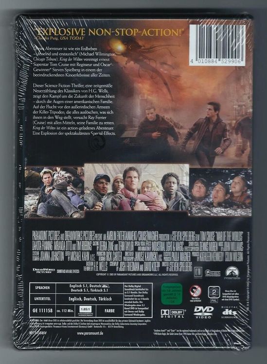 Krieg der Welten m.Tom Cruise; Neue u. originalverpackte DVD (Neu und originalverpackt) in ...