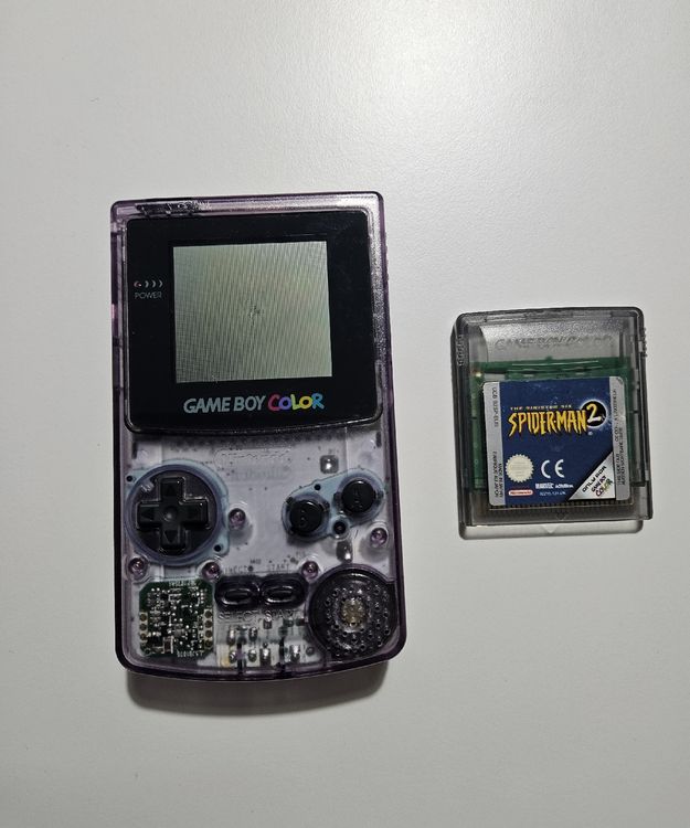 Game Boy Color Transparent Purple + Spider-Man 2 Nintendo (Gebraucht ...