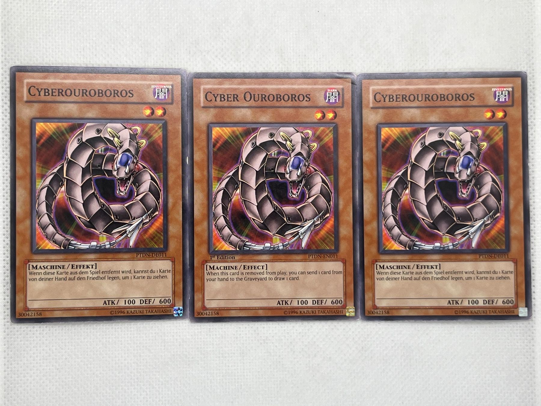 Yu-Gi-Oh! Cyber Ouroboros, 3 Stk., Selten (Gebraucht) in Hinterkappelen ...