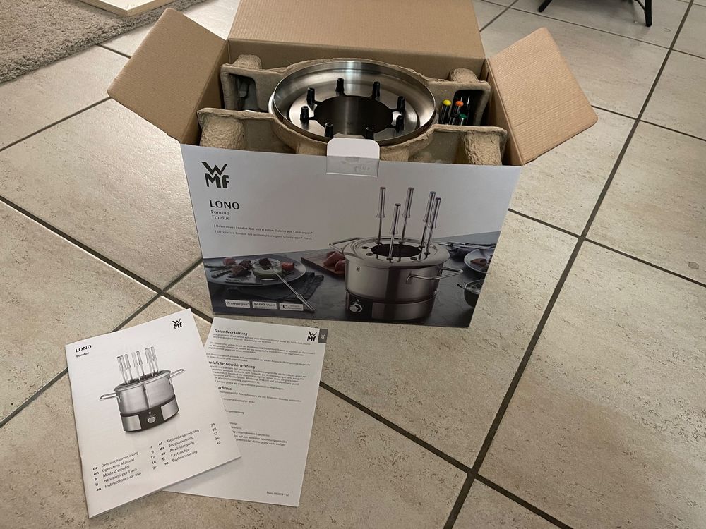 WMF LONO Fondue-Set mit 8 Gabeln aus Cormargan (Gebraucht) in Hedingen ...