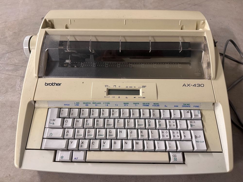 Brother Schreibmaschine AX-430 (Gebraucht) in Siebnen für CHF 35 – nur Abholung auf Ricardo kaufen