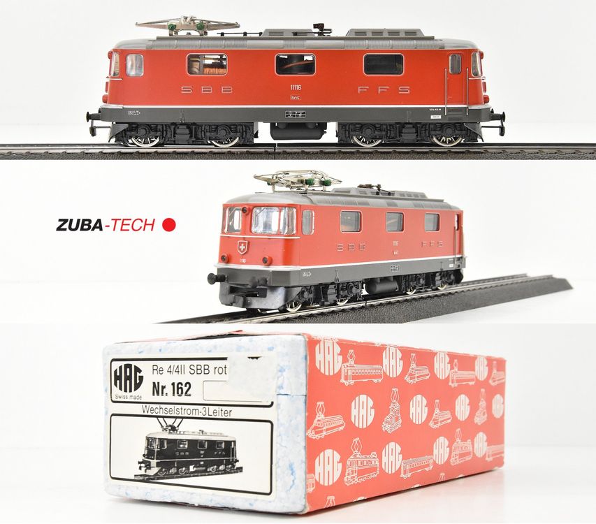 Hag 162 E-Lok Re 4/4 II der SBB, H0, WS, Analog mit OVP | Kaufen auf Ricardo