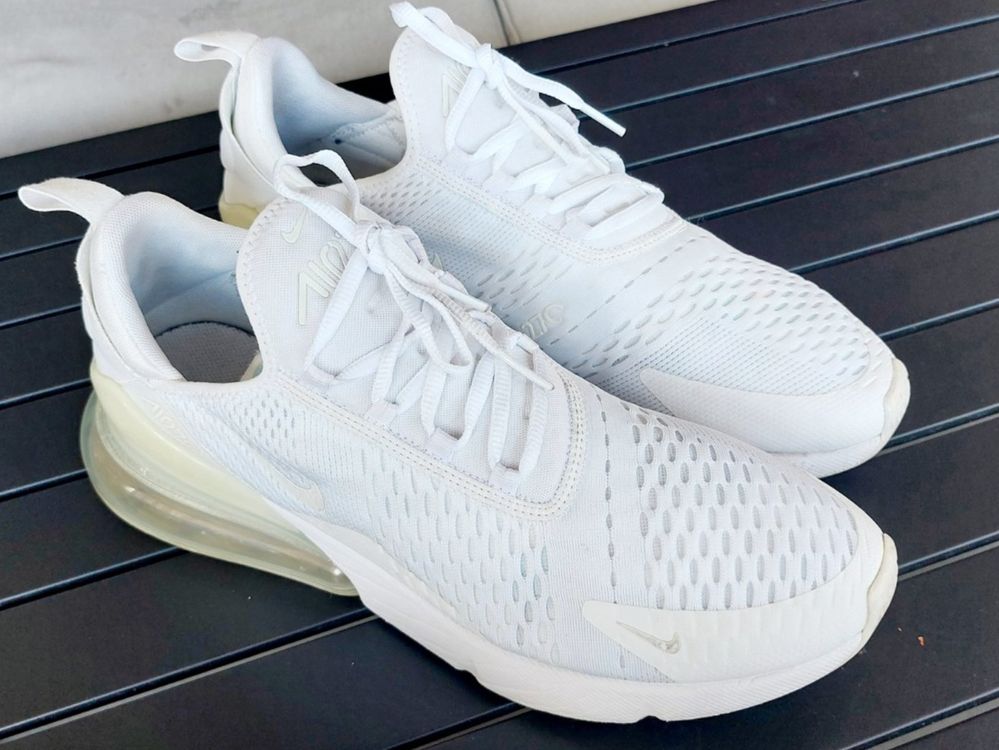Nike Air Max 270 Triple White schuhe gr 45.5 | Kaufen auf Ricardo