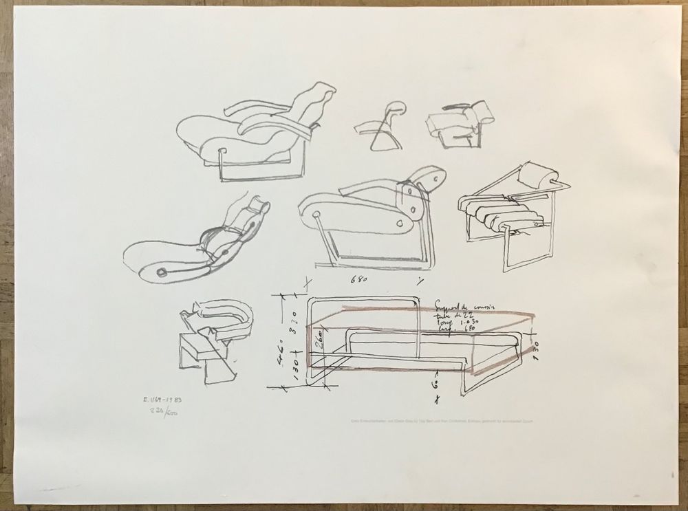 Eileen GRAY (1878-1976) Lithographie Handnummeriert (Gebraucht) in Root ...
