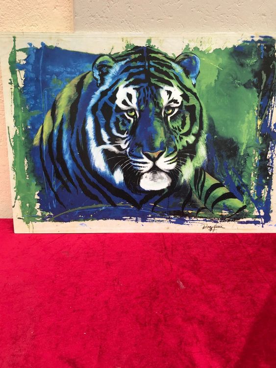 Rolf Knie,Tiger auf Keramikplatte | Kaufen auf Ricardo