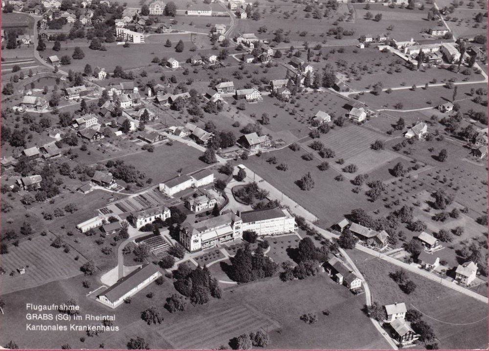 Grabs SG Flugaufnahme Nr.4487 Krankenhaus , 1969 | Kaufen auf Ricardo