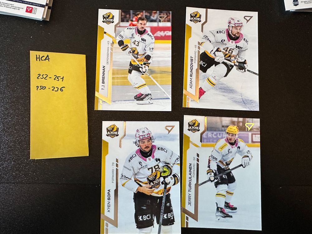 Sportzoo series 1 HC ajoie Teamset, 4 cards (Neu und originalverpackt ...