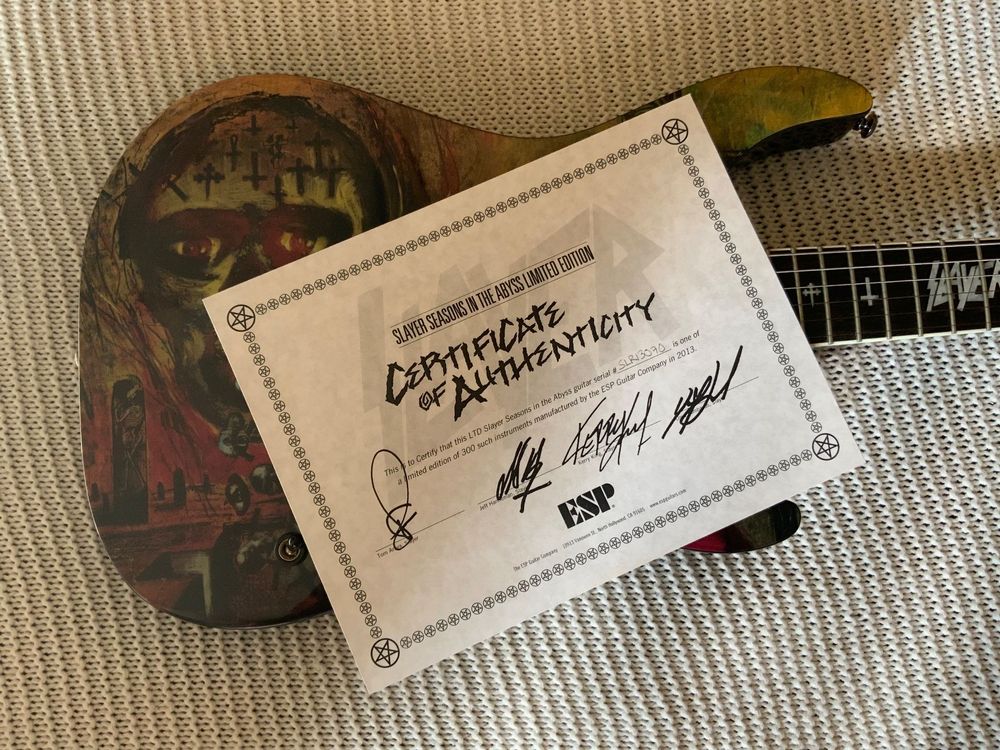 Slayer Seasons in the Abyss Guitar Jeff Hanneman ESP LTD | Kaufen auf ...