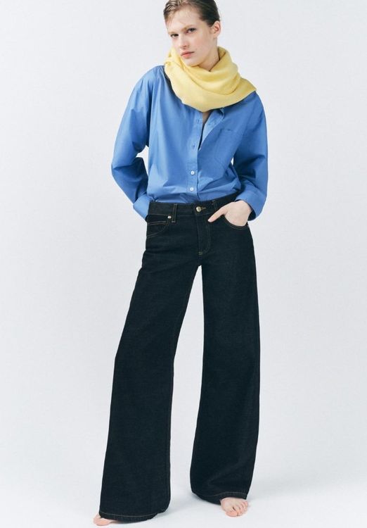 ZARA WIDE LEG JEANS MIT NIEDRIGEM BUND Gr.40 NEU Fr.59.90 (Neu und originalverpackt) in Rotkreuz ...