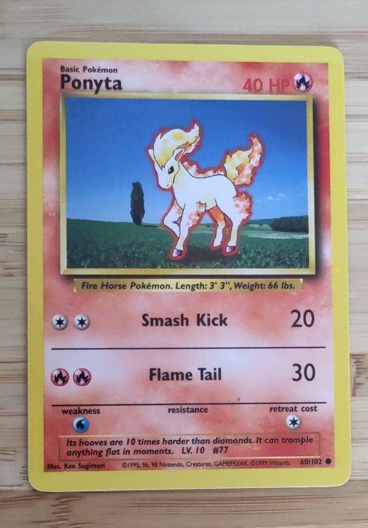 Base set Ponyta 60/102 - EN (Gebraucht) in Bern für CHF 1.5 – mit ...
